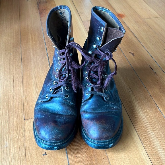 Shoes | Vintage 195s Gas Station Brown Leather Boots Womens Size 9 ...